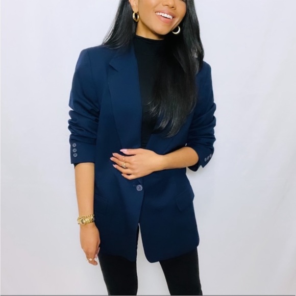 Pendleton | Jackets & Coats | Pendleton Womens Midnight Blue Wool Suit ...